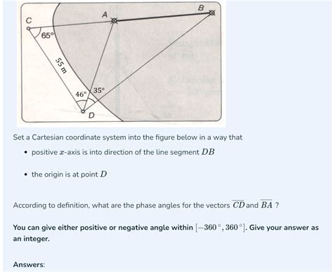 Solved Set A Cartesian Coordinate System Into The Figure Chegg