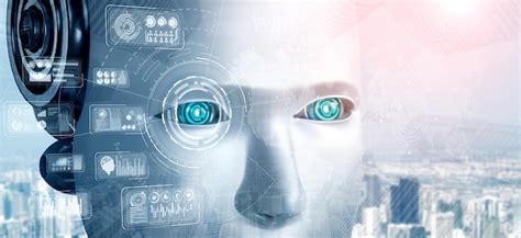 Premium Photo Robot Humanoid Face Close Up With Graphic Concept Of Big Data Analytic