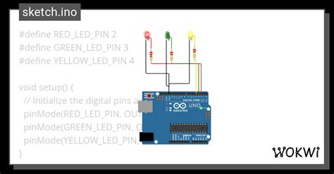 Project 2 Led Lights Circuit Wokwi Esp32 Stm32 Arduino Simulator