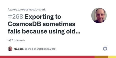 exporting to cosmosdb sometimes fails because using old connection