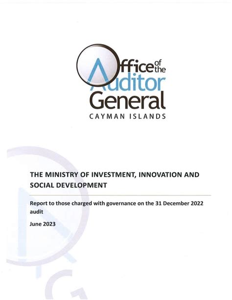 Miisd Isa 260 Report Office Of The Auditor General