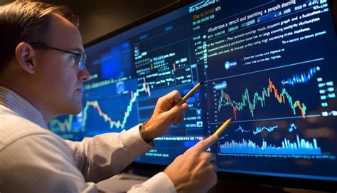 Businessman Analyzing Financial Data On Computer Screen Premium Ai