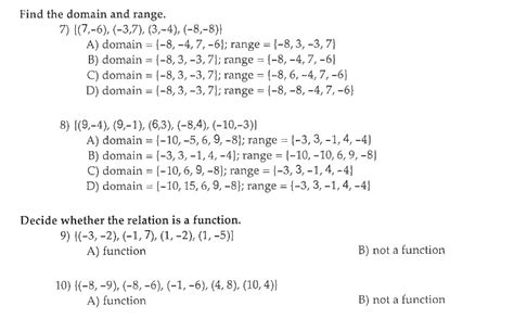 Solved Find The Domain And Range 7 7 6 3 7 Chegg Com