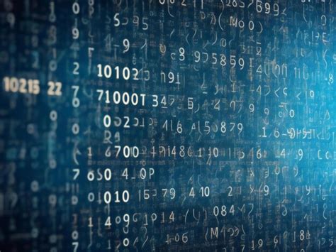 Premium Ai Image Technological Background With Binary Number