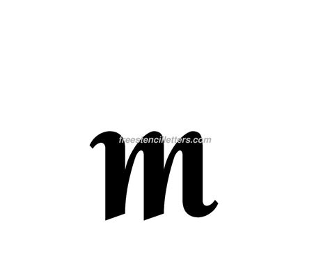 Printable Lowercase Alphabet Letters M