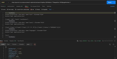 Api Request With Different Content Type For Header And Request Body