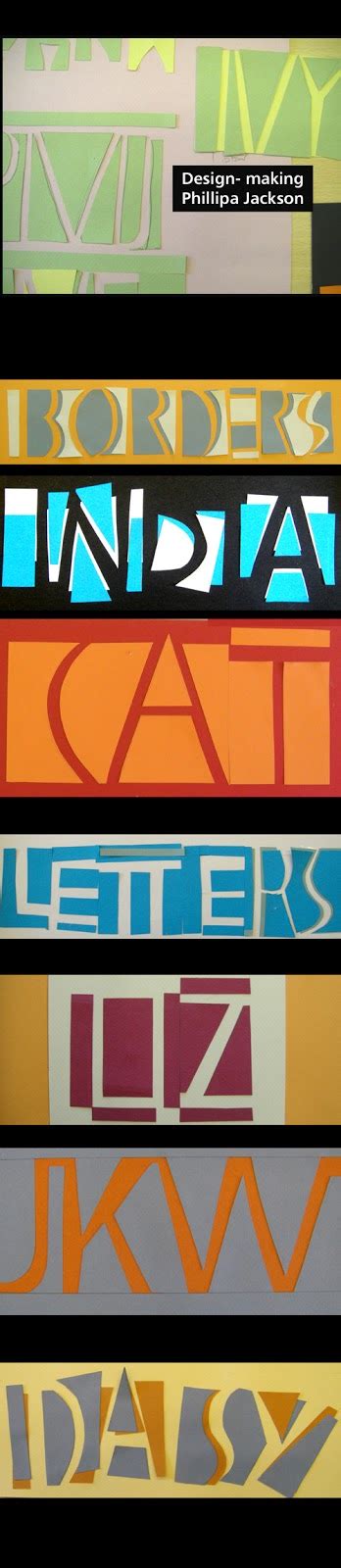 Limetrees Studio Textiles The Exploded Letter