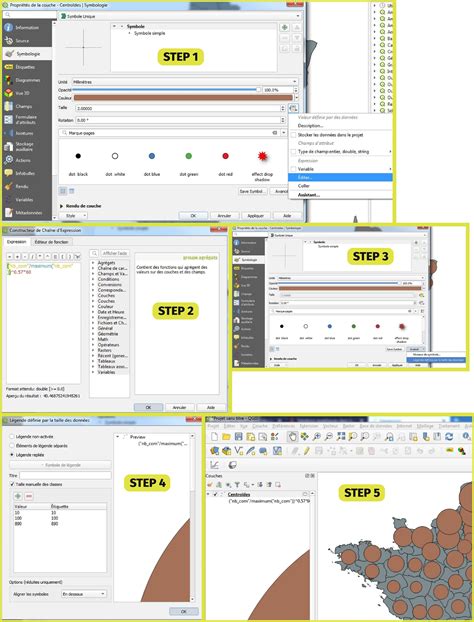 Qgis 3 Proportional Symbol By Expression Feature And Legend Display