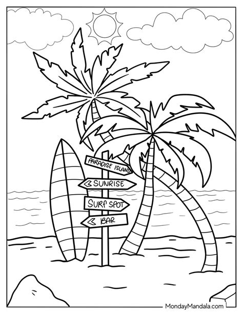 61 Summer Coloring Pages Free Pdf Printables