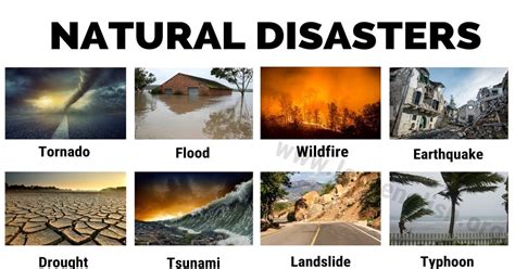 Natural Disasters 24 English Vocabulary For Natural Disasters Love English