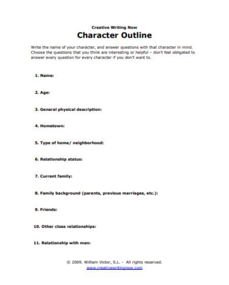 Character Biography Template Ultimate Guide With 14 Templates To Download For Free Template Sumo