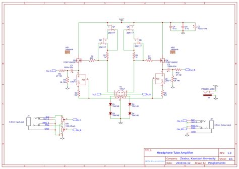 Headphone Amplifier EasyEDA Open Source Hardware Lab