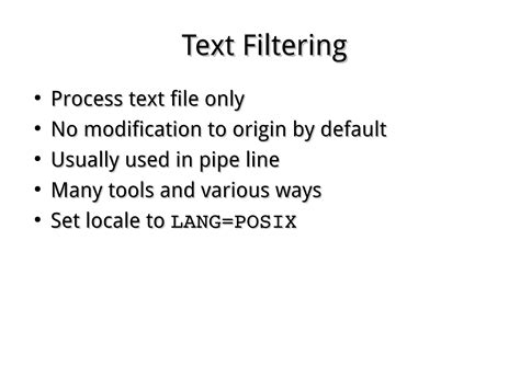 Linux Fundamental Chap 05 Filter Ppt