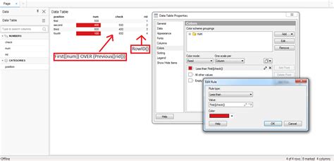 In Spotfire How To Color Value If Less Than Previous Value In The Same
