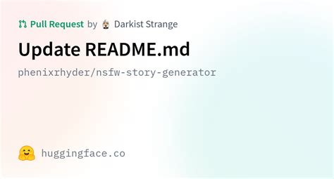 Phenixrhyder Nsfw Story Generator · Update Readme Md