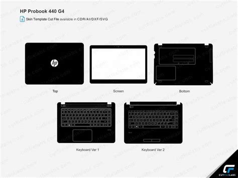 HP ProBook G Cut File Template CutFileLabs