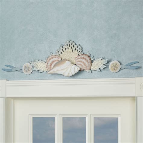 Ocean Bliss Indoor Outdoor Seashell Coastal Wall Topper