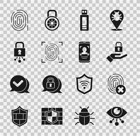 Set Eye Scan Cancelled Fingerprint Lock Hand Usb Flash Drive Fingerprint Cyber Security