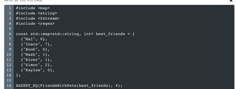 Solved Write A Function Named FriendsWithPets In C That Chegg