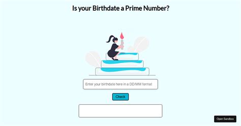 Prime Number Codesandbox
