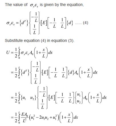Solved Derive The Stiffness Matrix For The Nonprismatic Bar Shown In Answer