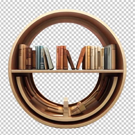 Premium Psd 3d Render Bookshelf Png Psd