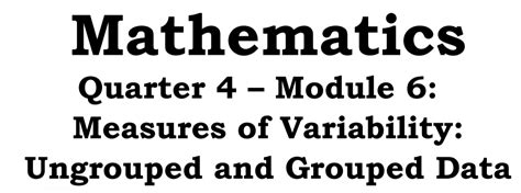 Quarter 4 Module 4 Measures Of Variability 7th Grade Quiz Wayground Formerly Quizizz