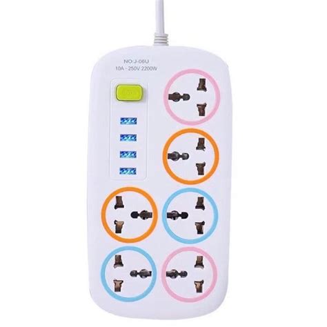Hot Extension Cord With Usb Port Power Strip High Power Multi Switch Socket Cable Length Socket