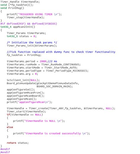 Tda4vm Asynchronous Mcan2 Application On Mcu21 Core Along With Tidl
