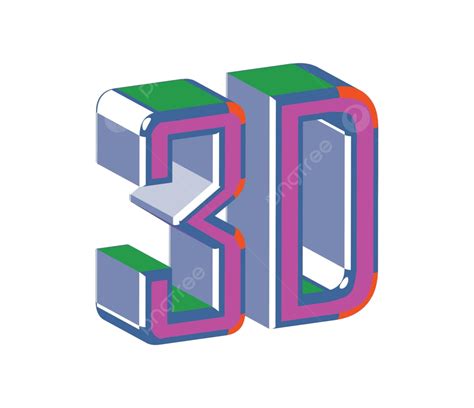 3d Logo Design Three Dimensional Background Square Vector Three