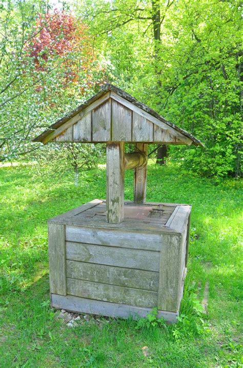 Well A Monument In Front Of The Water Utility Of The City Of