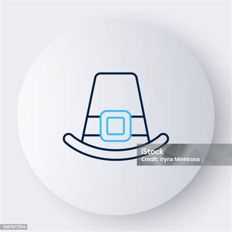 흰색 배경에 격리 된 라인 레프레콘 모자 아이콘 해피 세인트 패트릭의 날 아일랜드 공휴일 다채로운 개요 개념 벡터 3월에 대한 스톡 벡터 아트 및 기타 이미지 Istock