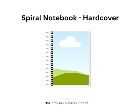 Notebook Template Spiral Notebook Template Hardcover Notebook Template Softcover Notebook