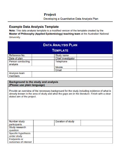 FREE 10 Data Analysis Project Plan Samples In MS Word Google Docs Apple Pages PDF