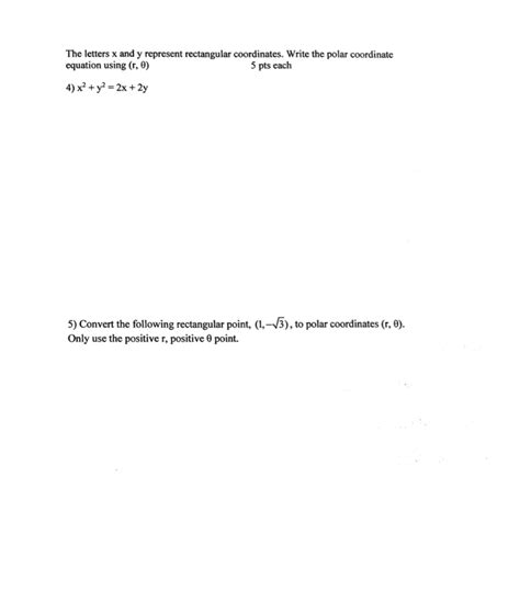 Solved The Letters X And Y Represent Rectangular