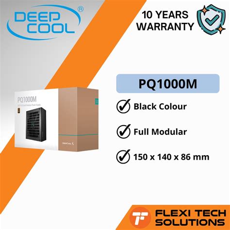 DEEPCOOL PQ1000M 80 Plus Gold Full Modular 1000w PSU Power Supply ...