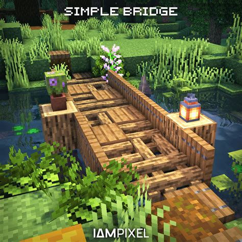 6 Simple Bridge Design Detailcraft Plans Minecraft Minecraft Farm
