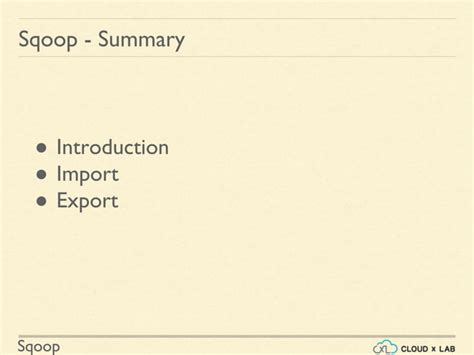 Introduction To Sqoop Big Data Hadoop Spark Tutorial Cloudxlab Pdf