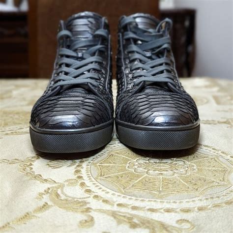 Christian Louboutin Python Men Sneaker Use In Excellent Condition