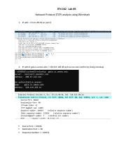 ITN 262 Lab 4 Leulayana Docx ITN 262 Lab 5 Network Protocol TCP Analysis Using Wireshark 1