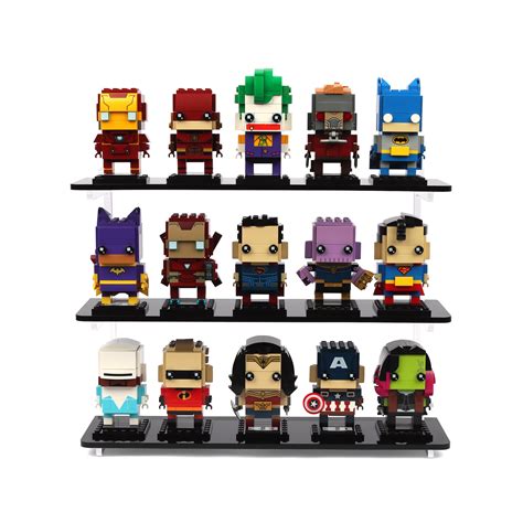 Lego 3 Tier Brickheadz Display Podium Compatible With Ikea Kallax Unit Uk
