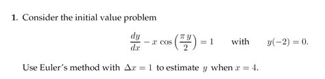 Eulers Method Problem R Askmath