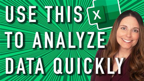 How To Analyze Data Quickly In Excel Using Excels Built In Ai Features Youtube