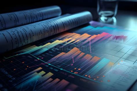 Annual Reportbusiness Concept Graph Paper Virtual Data