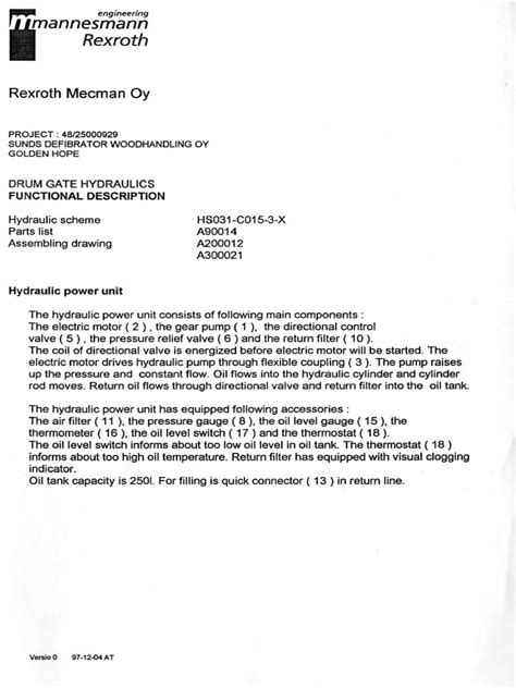 311 Drum Gate Hydraulics Pdf