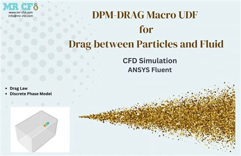 dpm drag macro udf drag between particles and fluid cfd simulation