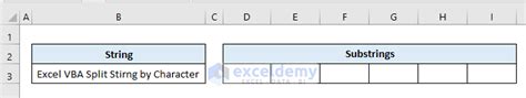 Excel Vba Split String By Character 6 Useful Methods Exceldemy