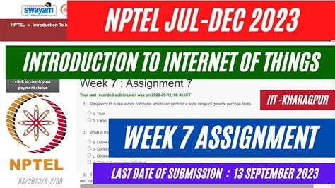 Nptel Introduction To Internet Of Things Week 7 Assignment Solutions
