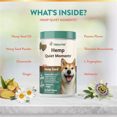 naturvet hemp quiet moments calming aid soft chew
