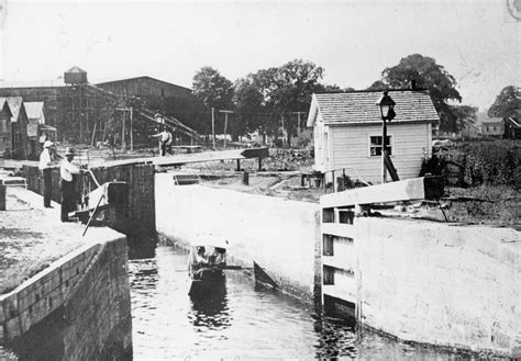 The Champlain Canal Lock At Northumberland